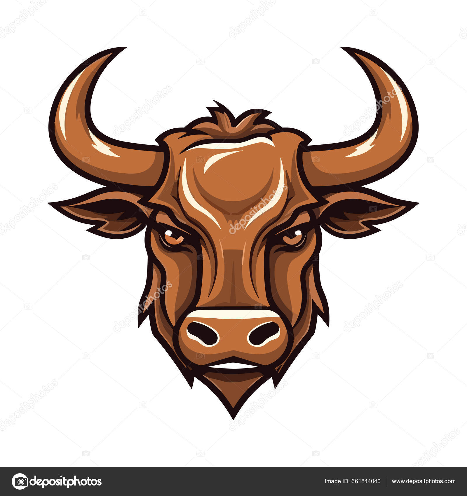 Logotipo De Cara De Toro