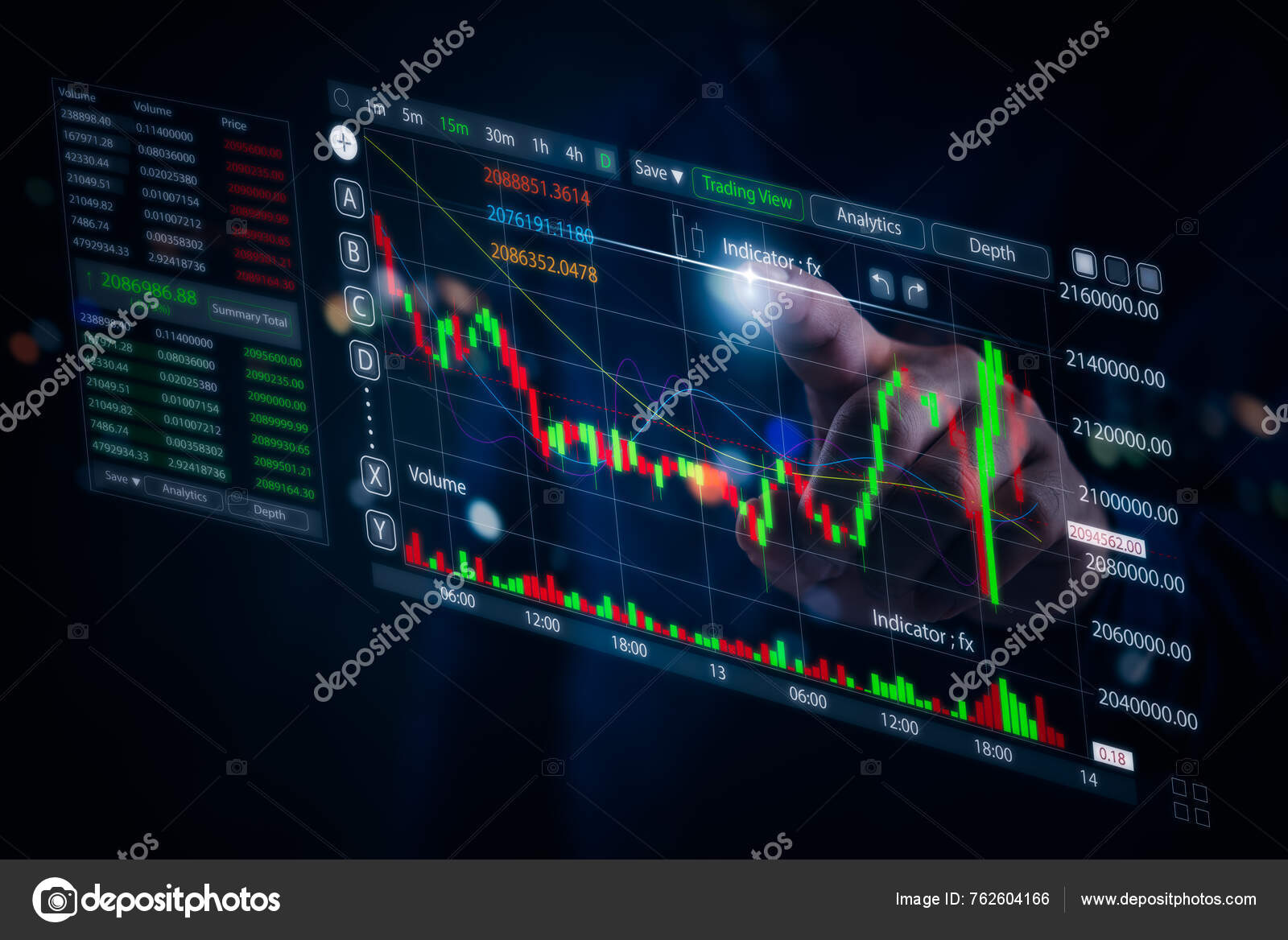 Digital Trading Screen Showing Fluctuating Stock Market Graphs Data ... Digital Trading Screen Showing Fluctuating Stock Market Graphs Data ...