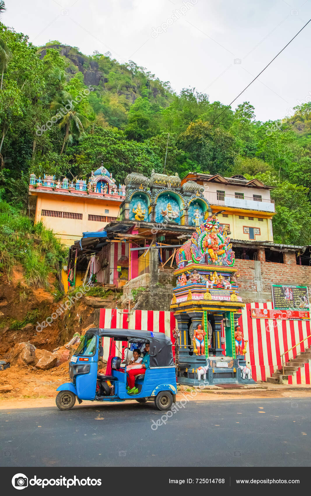 Kandy Road Sri Lanka 2023 Exterior Traditional Hindu Temple Kandy ...