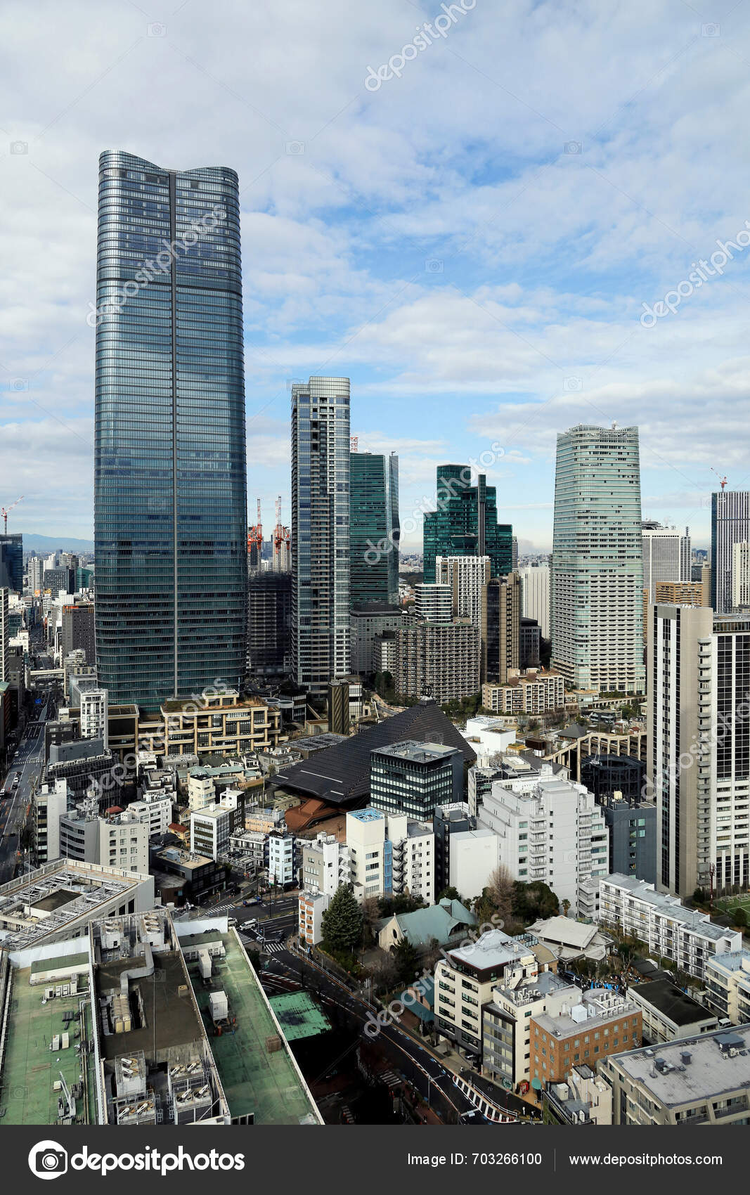 Tokyo Scenery View City Japan's Tallest Skyscraper Stands Seen ...