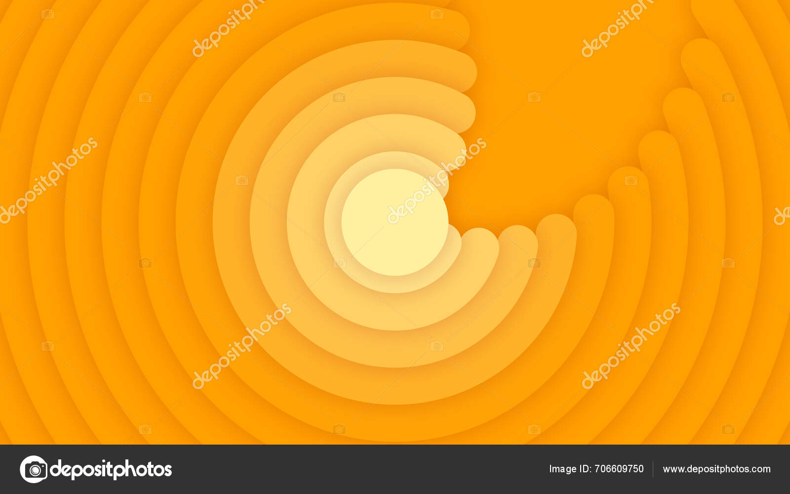 Gradient Background Yellow Color Curved Circles Merging Each Other High ...