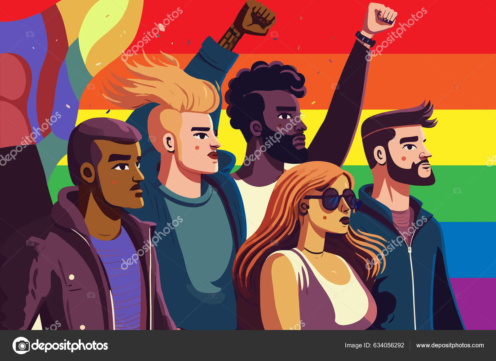 People Expressing Views Lgbtq Manifesto Respect Tolerance Equality ...