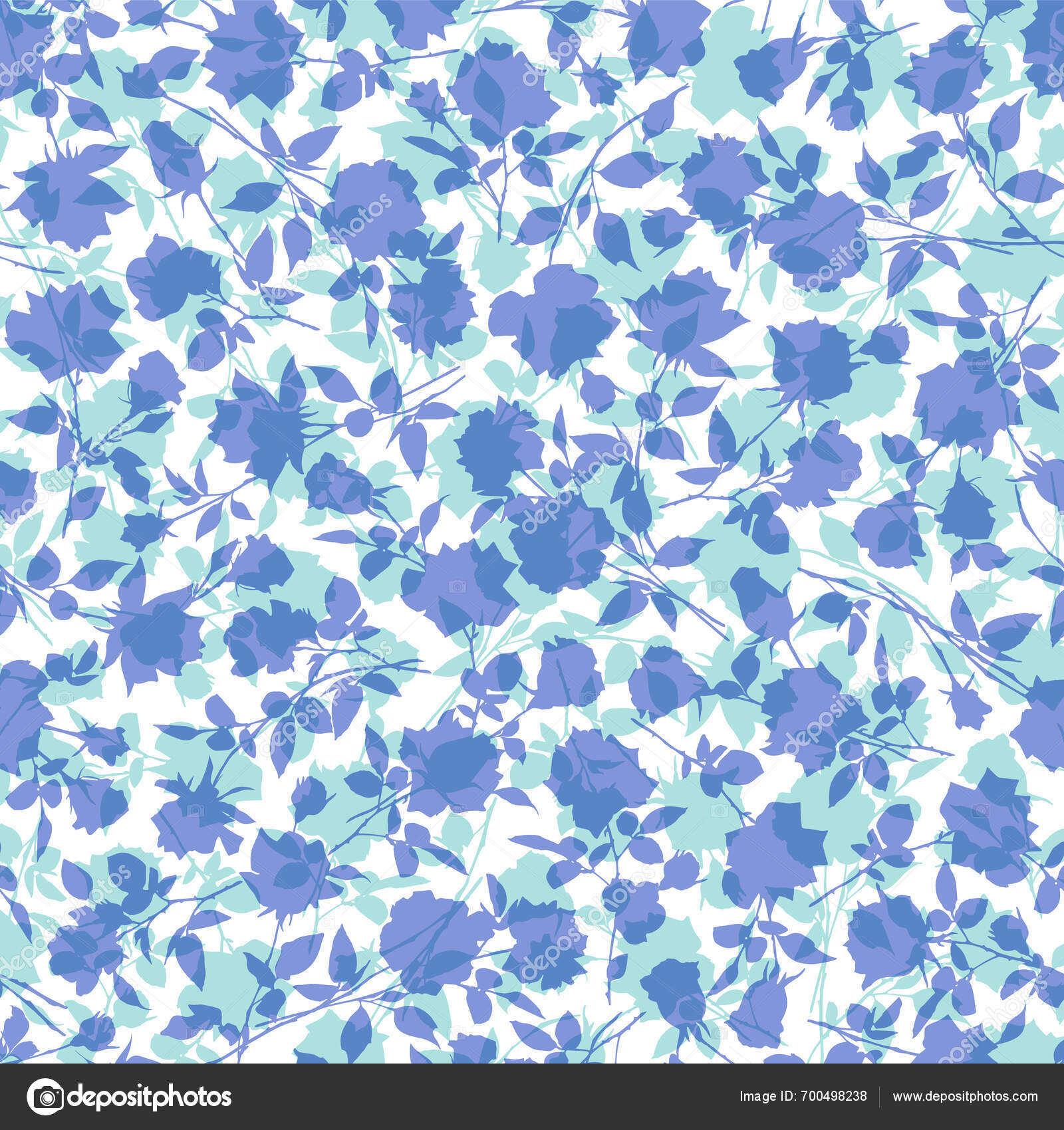 Cute Rose Pattern Perfect Textile Patterns Half Step Repeat Vertical ...