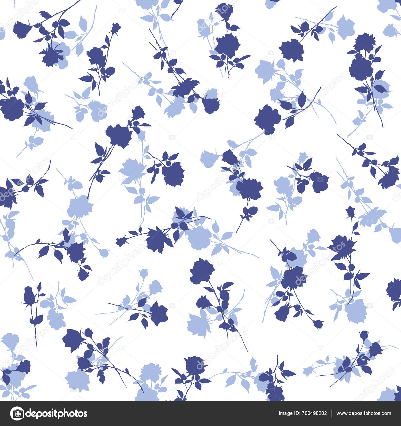 Cute Rose Pattern Perfect Textile Patterns Half Step Repeat Vertical ...