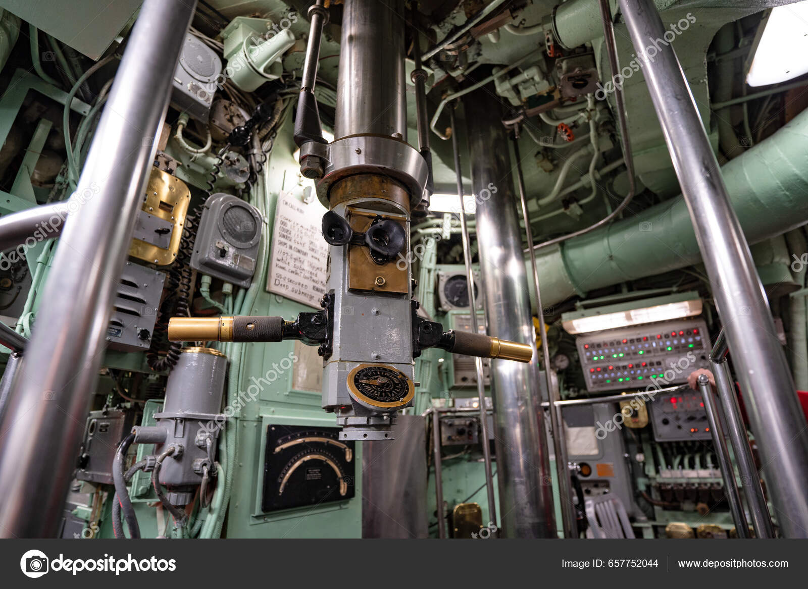 New York February 2020 Uss Submarine Periscope Intrepid Sea Air — Stock ...