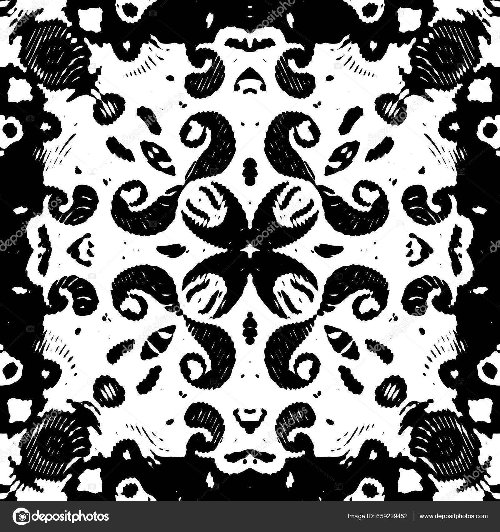 Modern Geo Wave Pattern Seamless Fashion Design Tile Black White ...