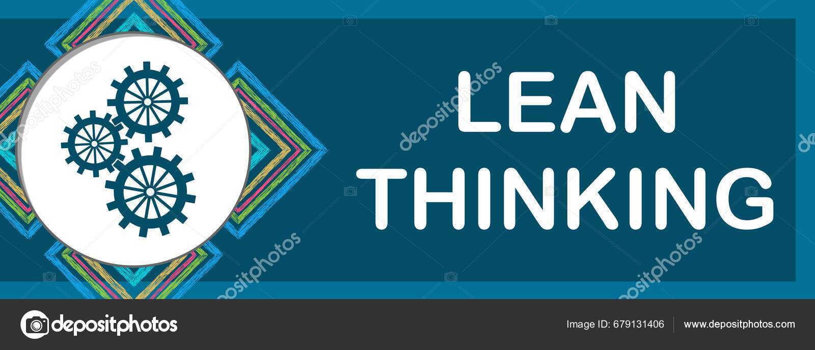 Lean Thinking Concept Image Text Gears Symbols Stock Photo by ©ileezhun ...