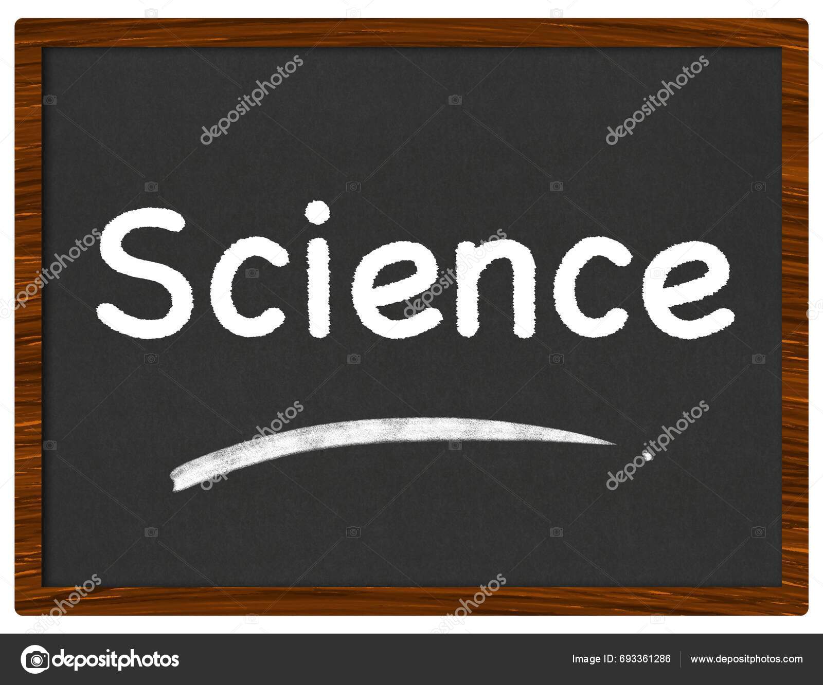 Science Text Written Blackboard — Stock Photo © ileezhun #693361286
