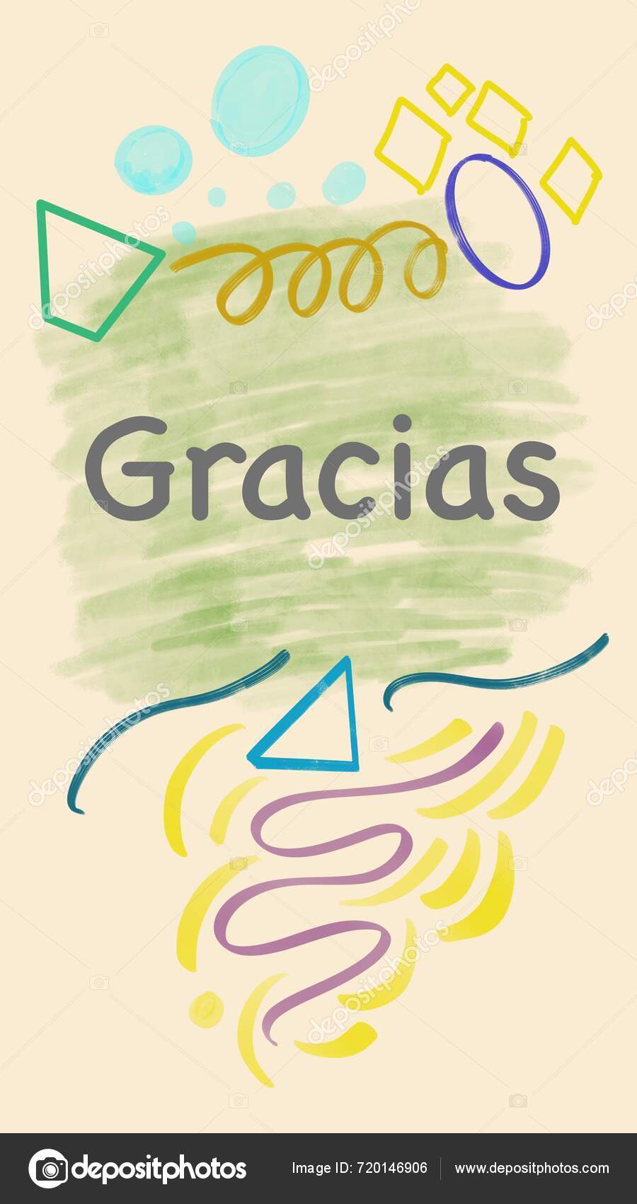 Gracias Text Written Colorful Background — Stock Photo © ileezhun ...