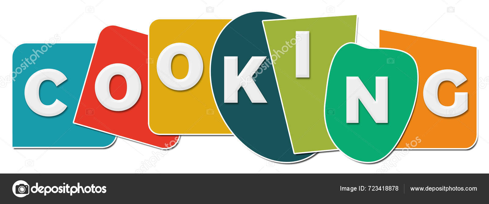 Cooking Text Written Colorful Background — Stock Photo © ileezhun ...