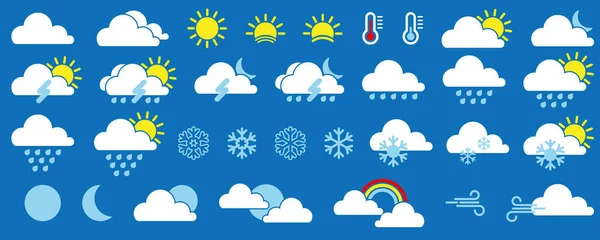 Weather pictographs Stock-Vektorbilder | Depositphotos