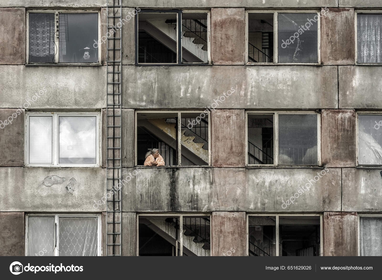 Kosice Slovakia March 2023 Settlement Lunik Ruined Block Flats Romani ...
