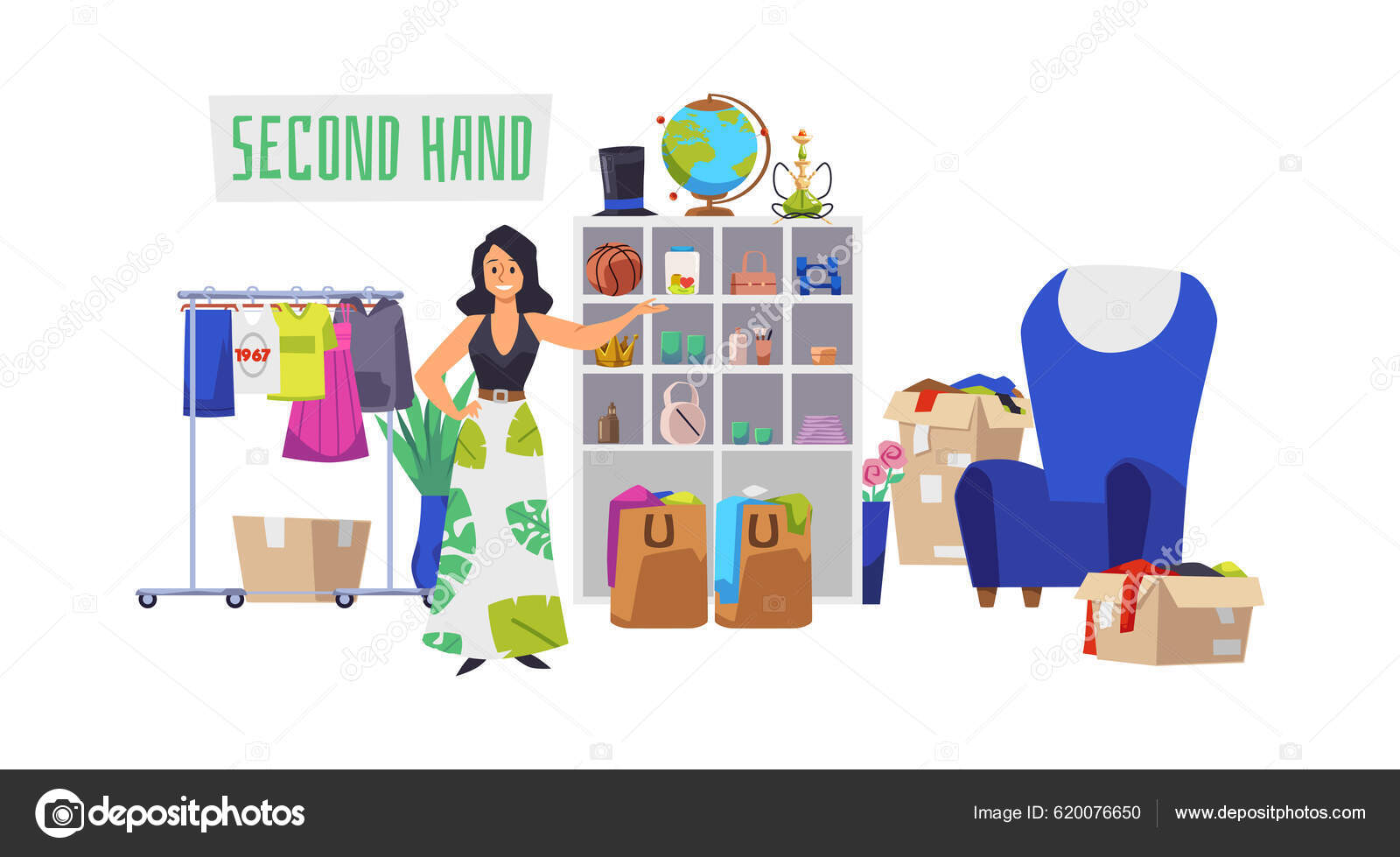 Selling Clothes Clipart