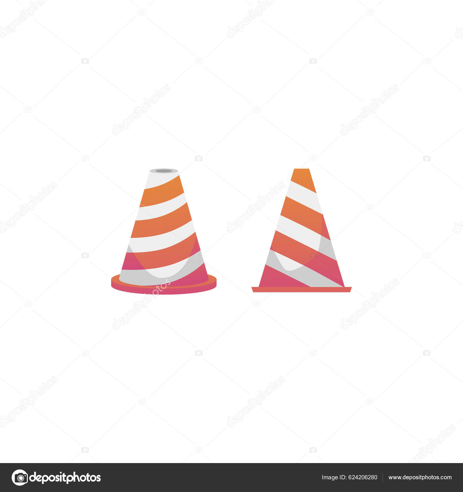 Contorno Do Cone De Transito