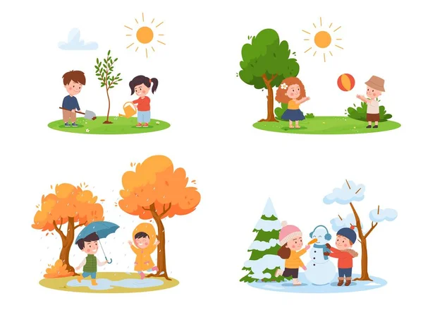 4 Seasons Clipart For Kids