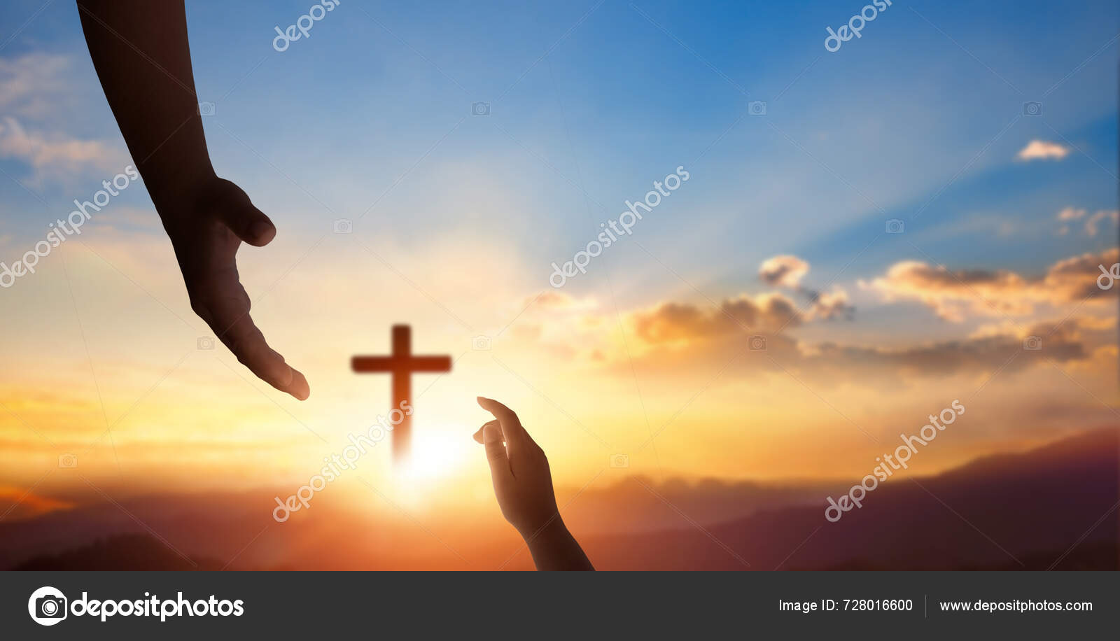 God Helping Hand Concept International Day Peace — Stock Photo ...
