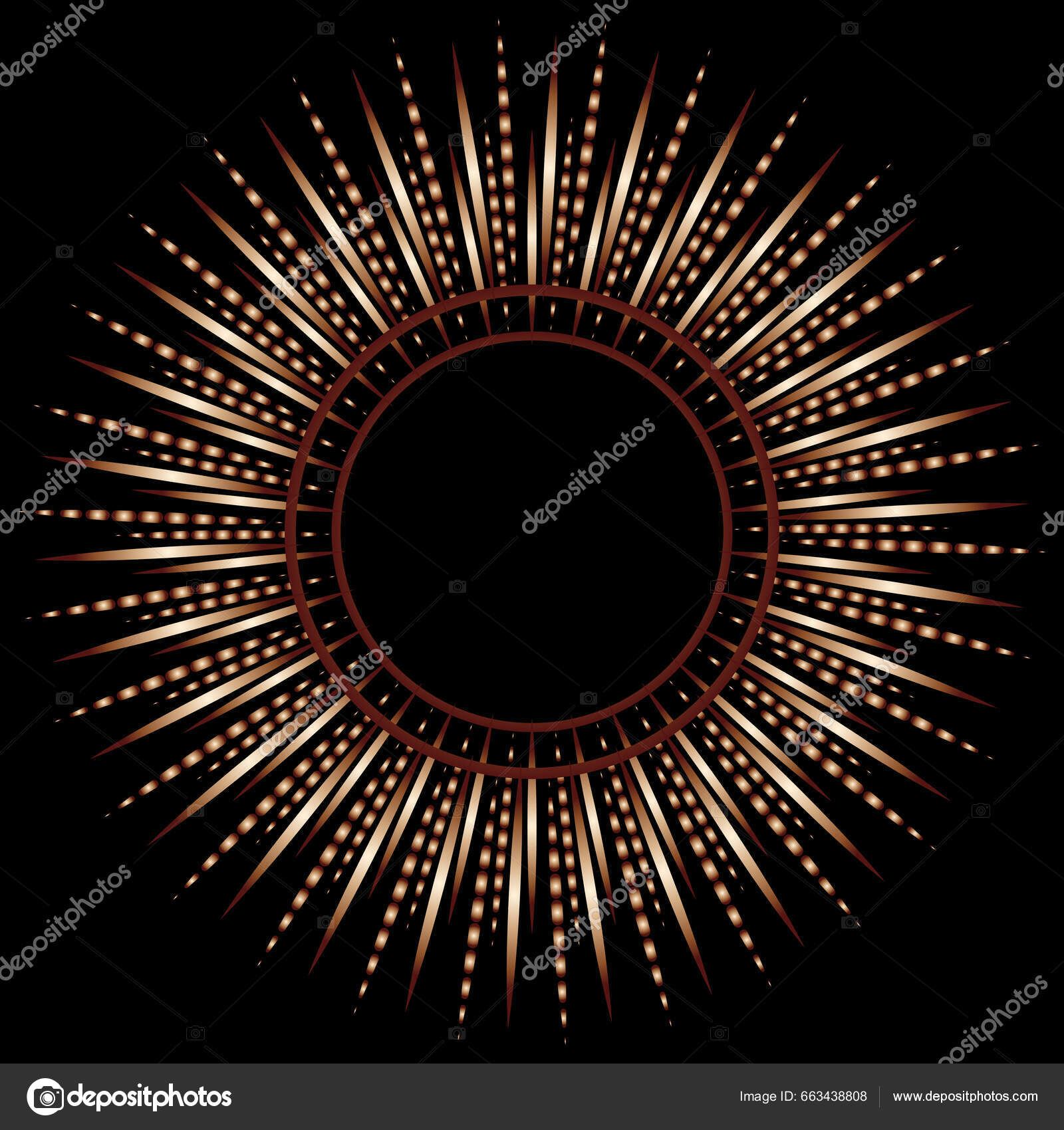 Sun Ray Fire Flare Blast Burst Explosion Effect Eps File Stock Vector ...
