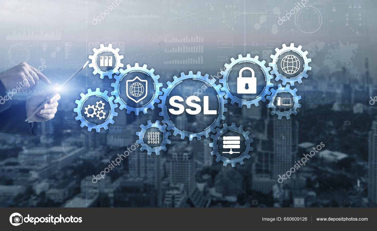 Ssl Businessman Pressing Virtual Screen Secure Sockets Layer Concept ... Ssl Businessman Pressing Virtual Screen Secure Sockets Layer Concept ...