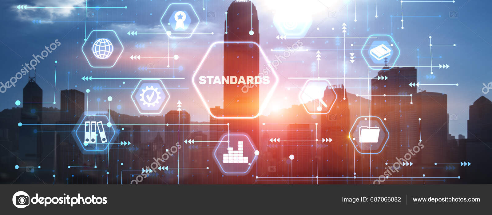 Standard Iso Standardisation Certification Business Technology Concept ...