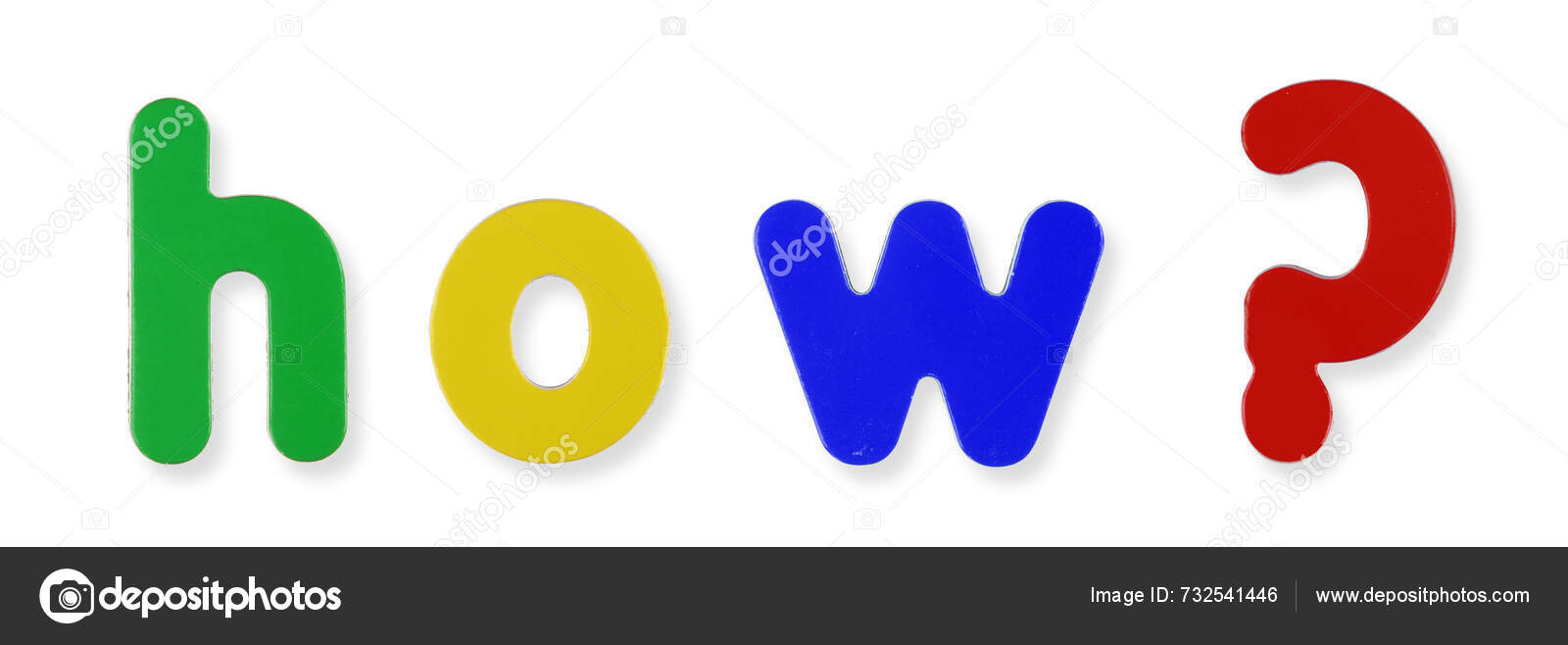 How Word Coloured Magnetic Letters White Clipping Path Remove Shadow ...