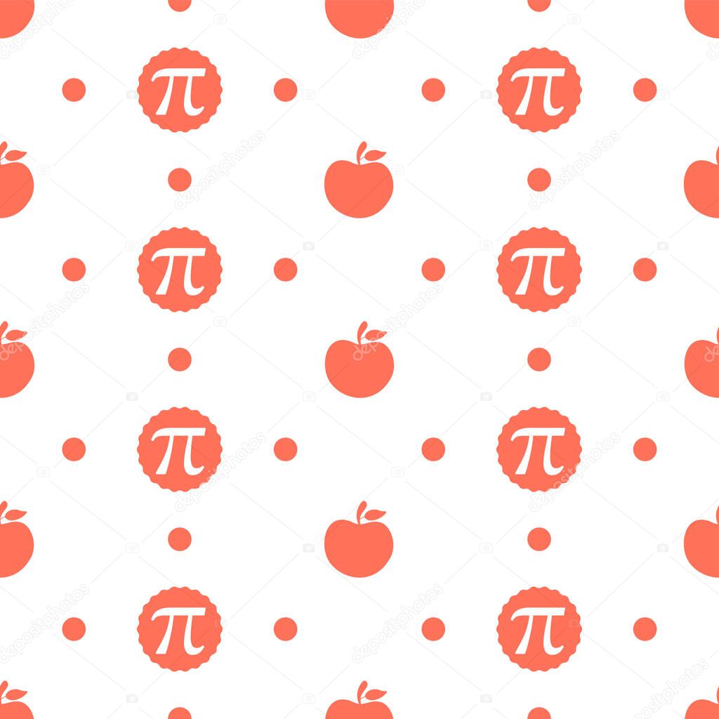 Diseño del patrón inconsútil del día Pi con constantes matemáticas o ...