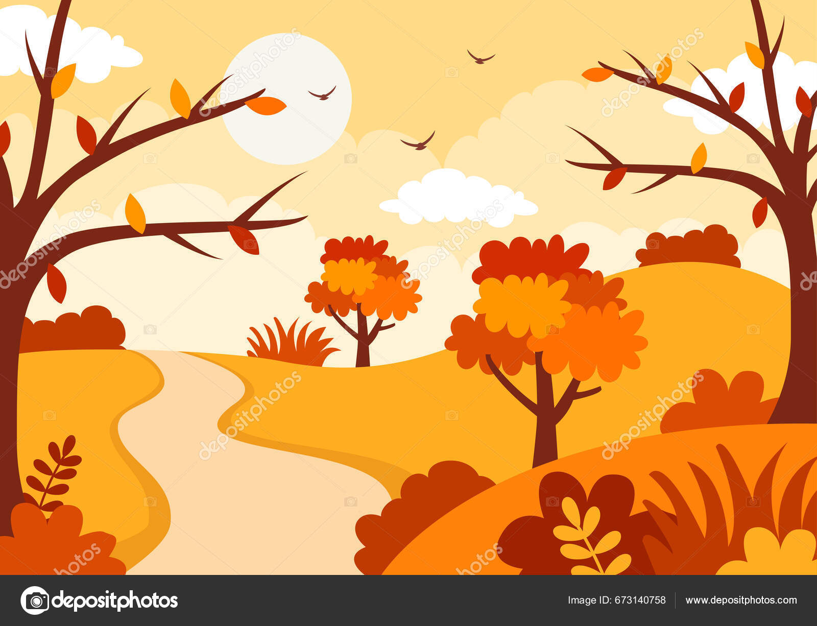Autumn Cartoon Background