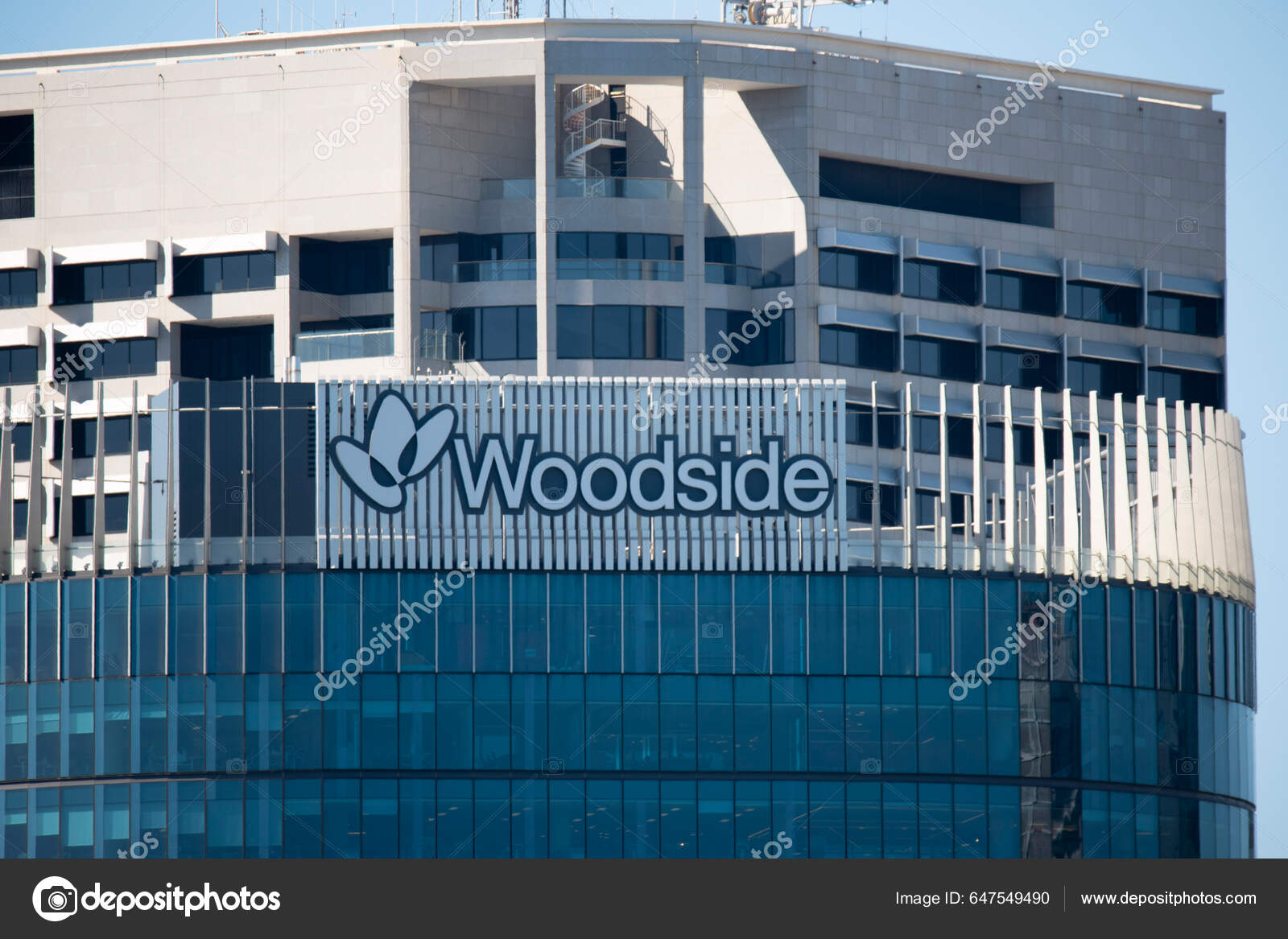 Perth Australia March 2023 Woodside Plaza Office Building Once Used ...