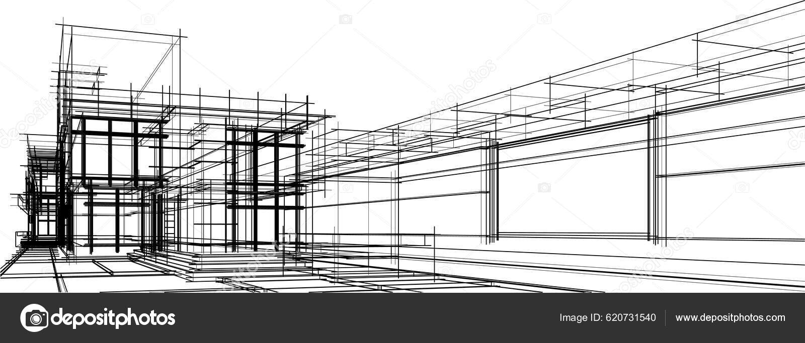 House Concept Sketch Illustration Stock Vector by ©YuriyA 620731540
