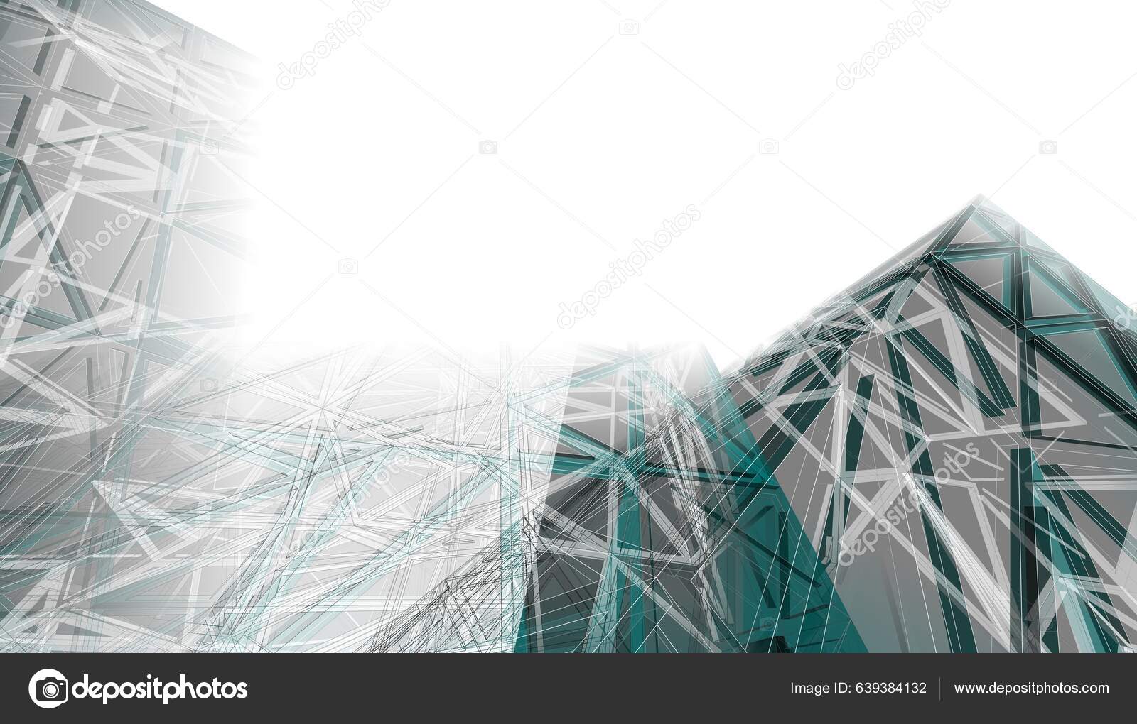 Abstract Architectural Wallpaper High Building Design Digital Concept ...