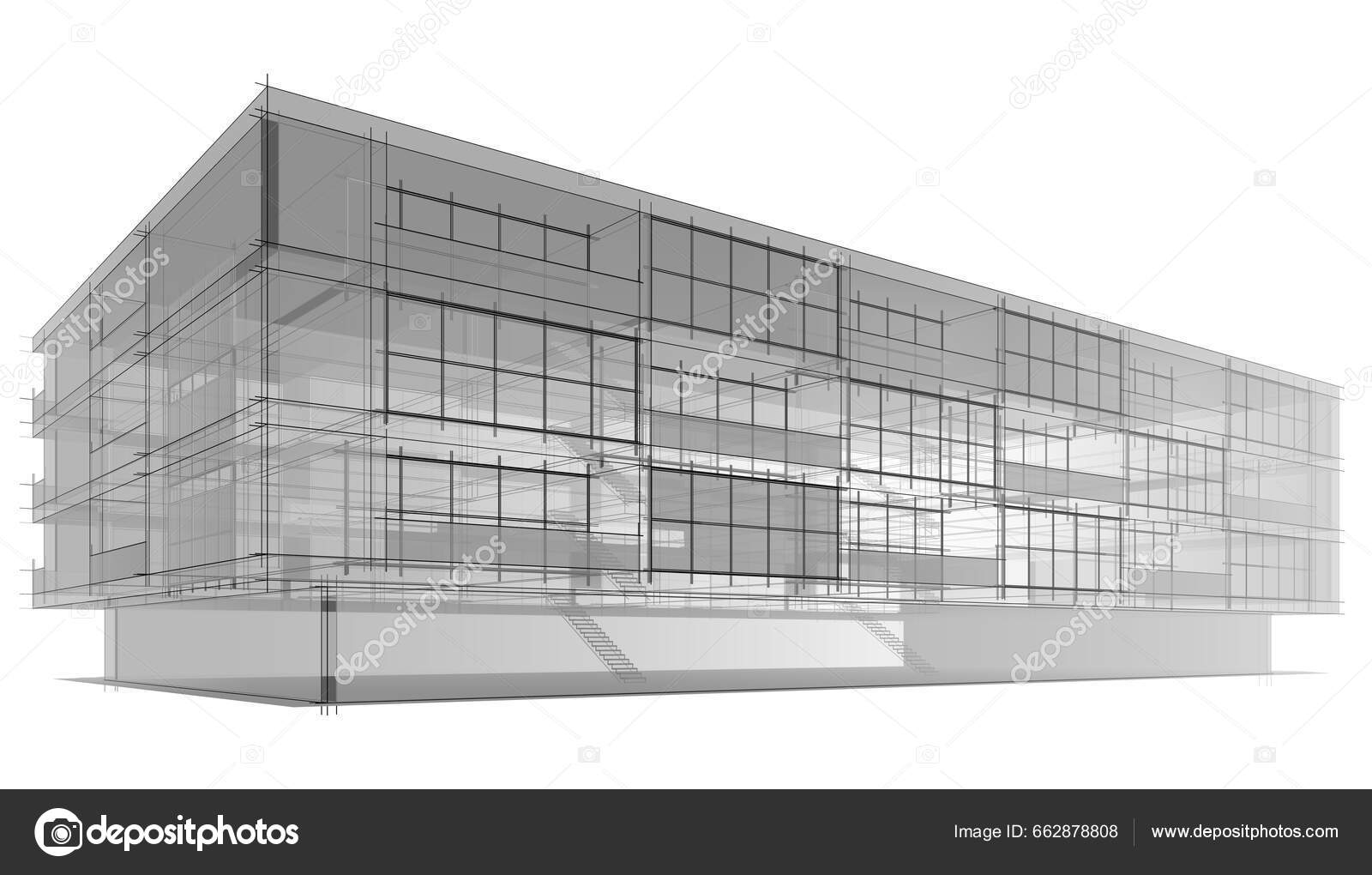 Abstract Purple Architectural Wallpaper High Building Design Digital ...