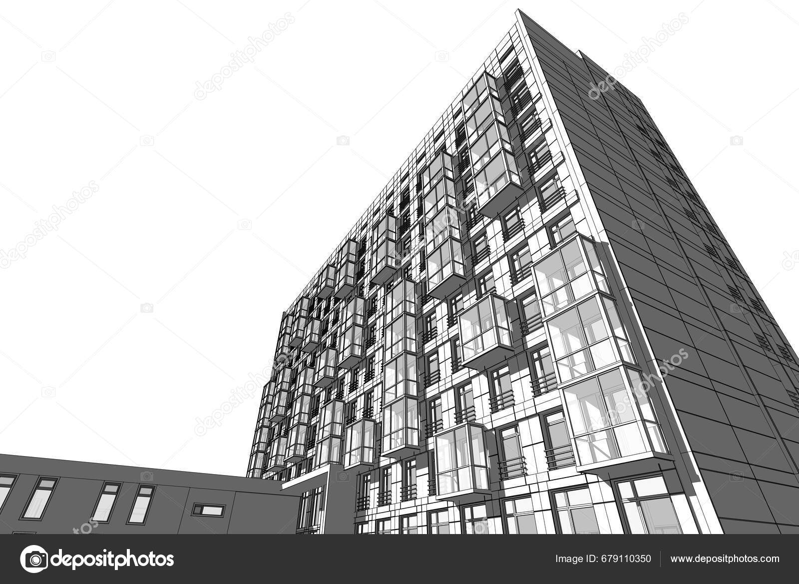 Abstract Architecture Wallpaper Design High Residential Building ...