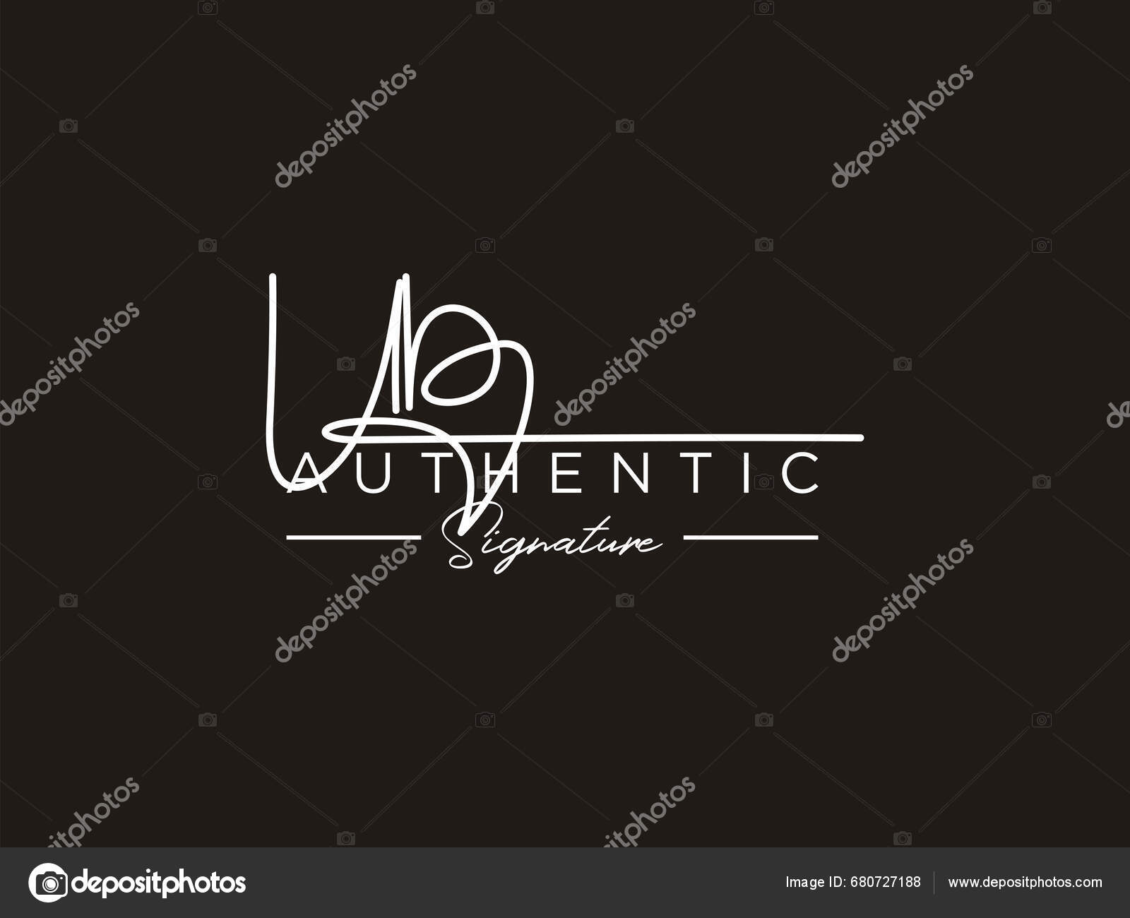 Signature Logo Template Vector Stock Vector by ©Microtext 680727188