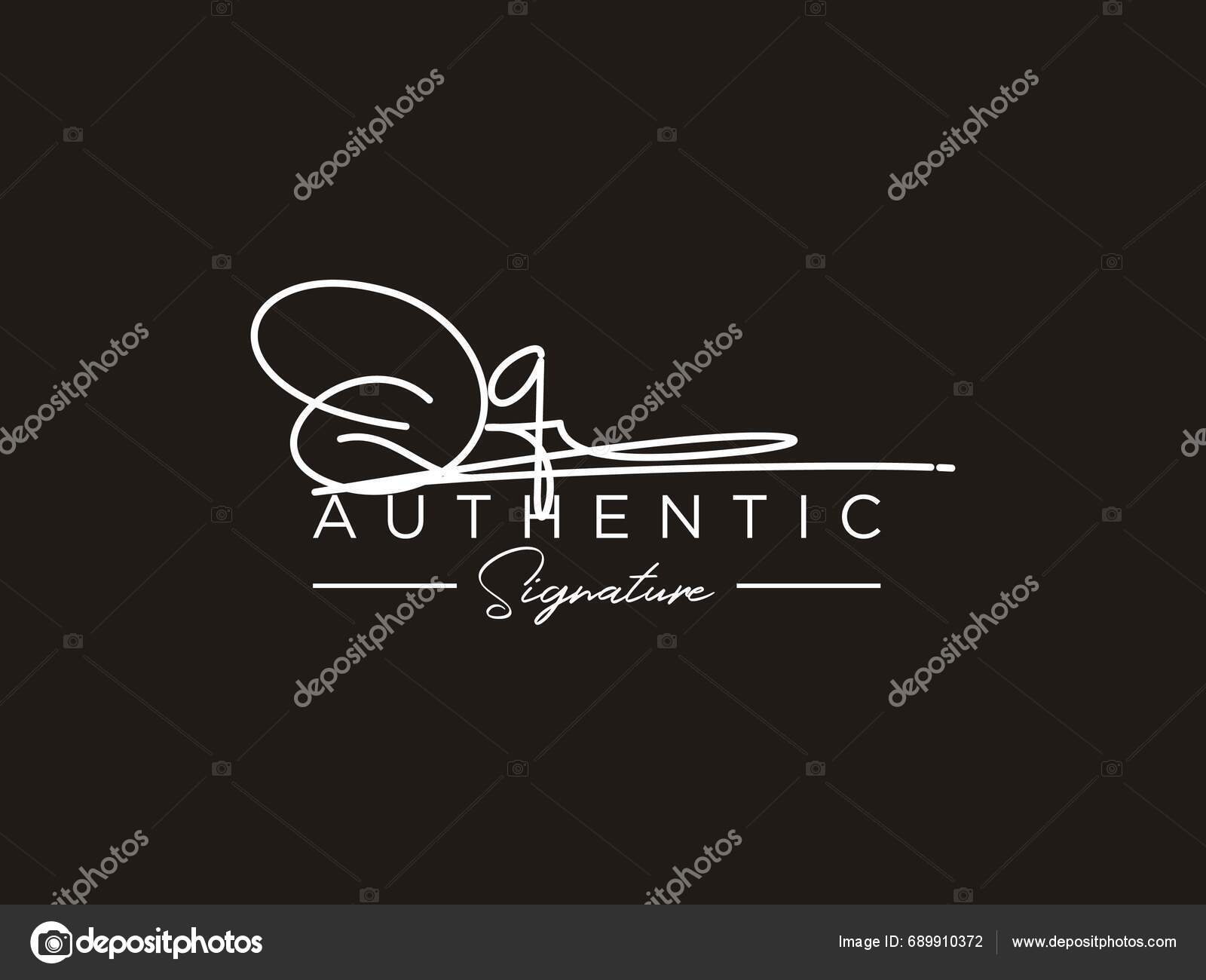 Signature Logo Template Vector Stock Vector by ©Microtext 689910372