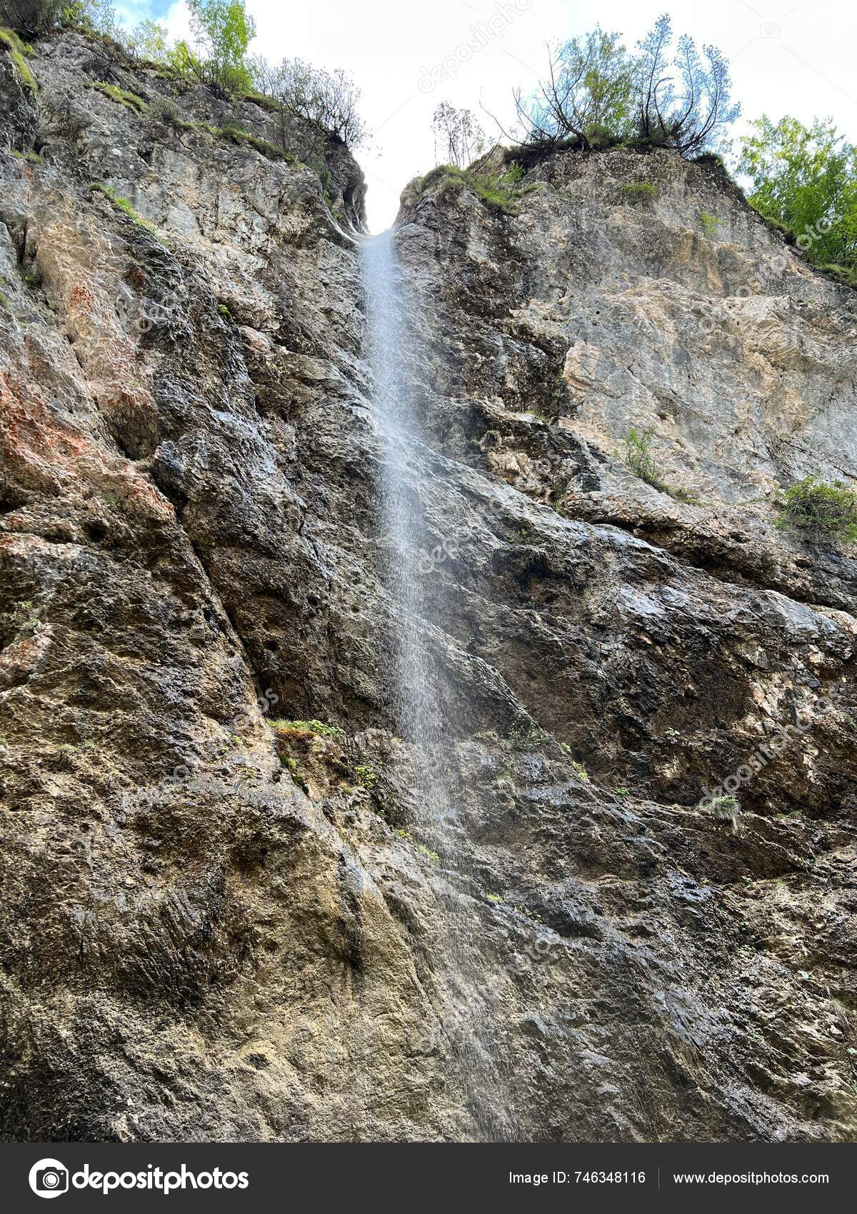 Waterfall Parabola Fratarica Stream Log Pod Mangartom Triglav National ...