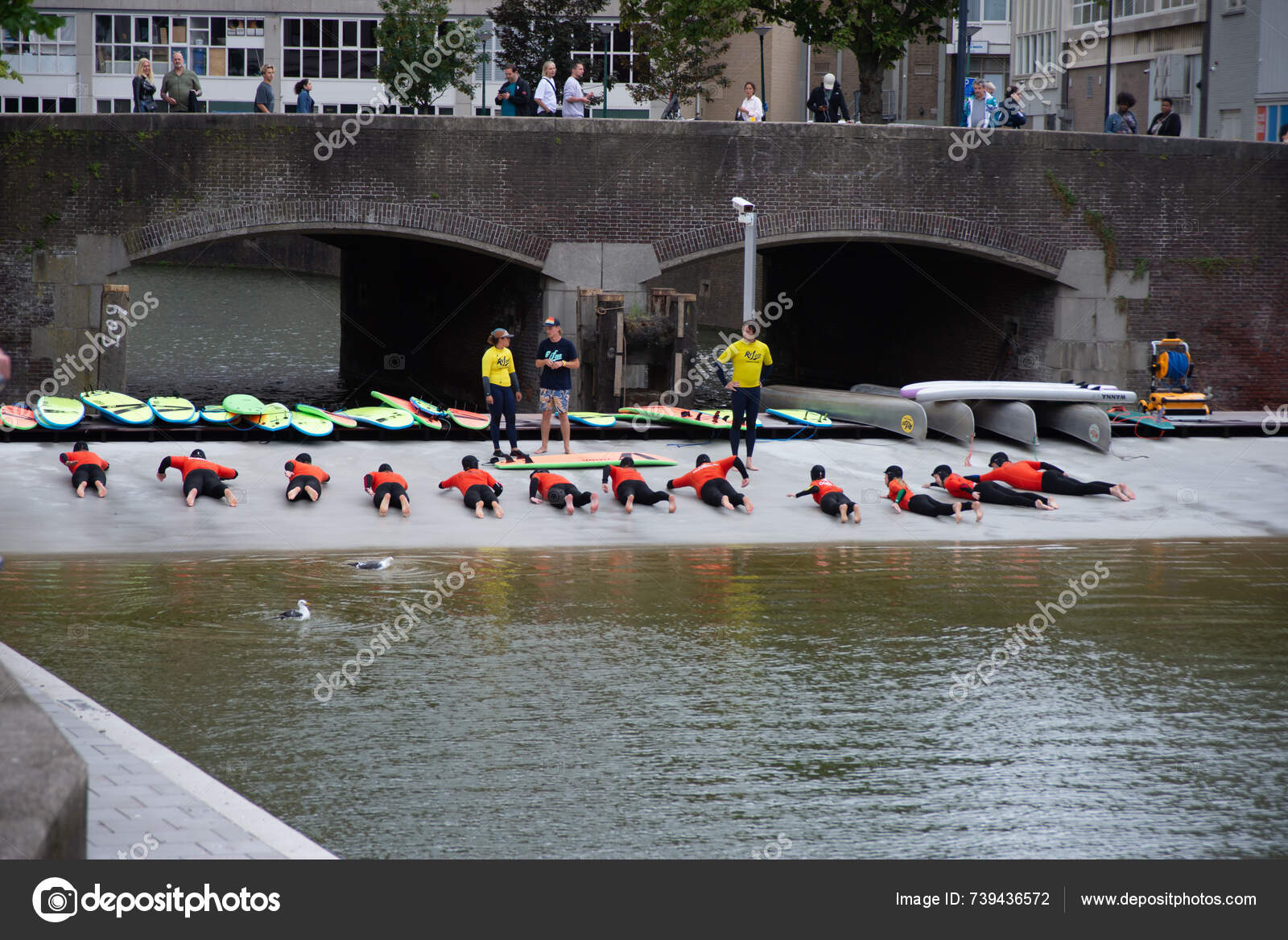 2024 Rotterdam Blaak Netherlands Urban Wave Pool Named Rif010 Located ...
