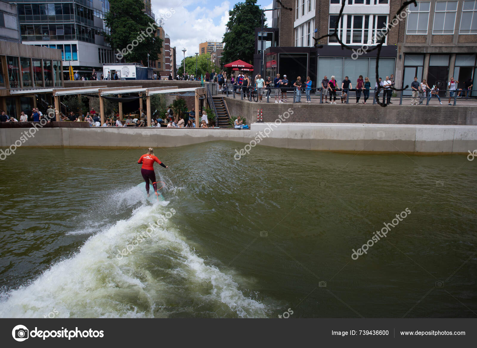 2024 Rotterdam Blaak Netherlands Urban Wave Pool Named Rif010 Located ...