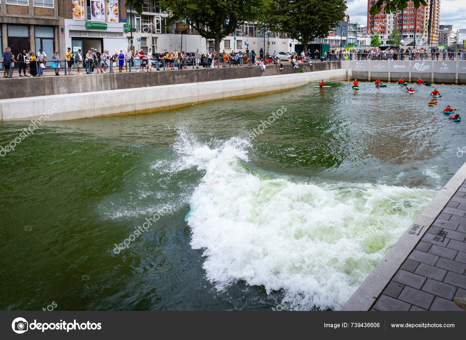 2024 Rotterdam Blaak Netherlands Urban Wave Pool Named Rif010 Located ...