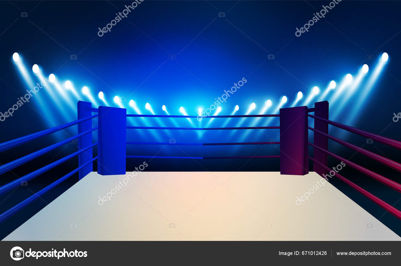 Boxing Ring Arena Stadium Vector Design Vector de stock por ©photoraidz ...