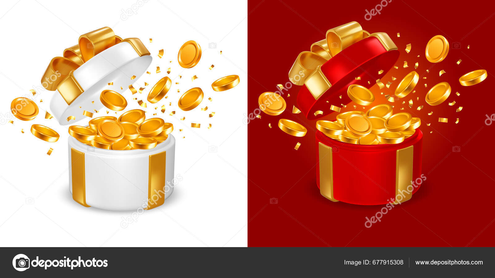 Gold Coin Gift Box
