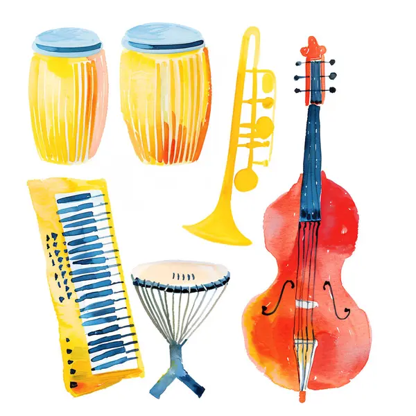 Musical instruments collage Stock Photos, Royalty Free Musical ...