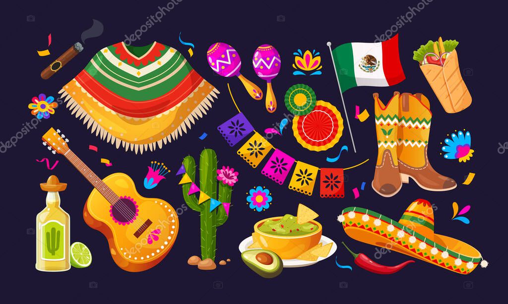 Símbolos Culturales Nacionales Mexicanos Vector de stock por ©Elen_Art ...