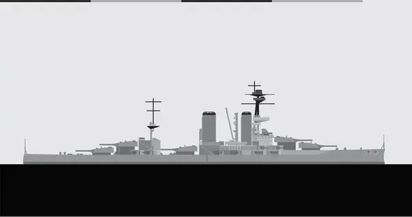 HMS CANADA 1915. acorazado de la Marina Real. Imagen vectorial para ...