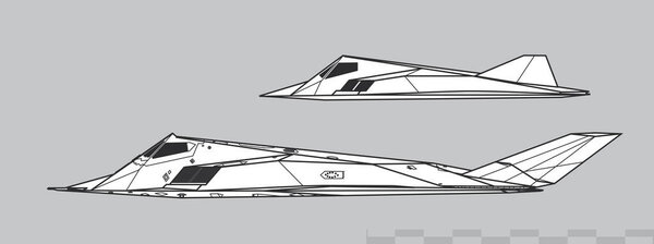 Coloring page with lockheed F-117 nighthawk. Line art drawing for kids ...