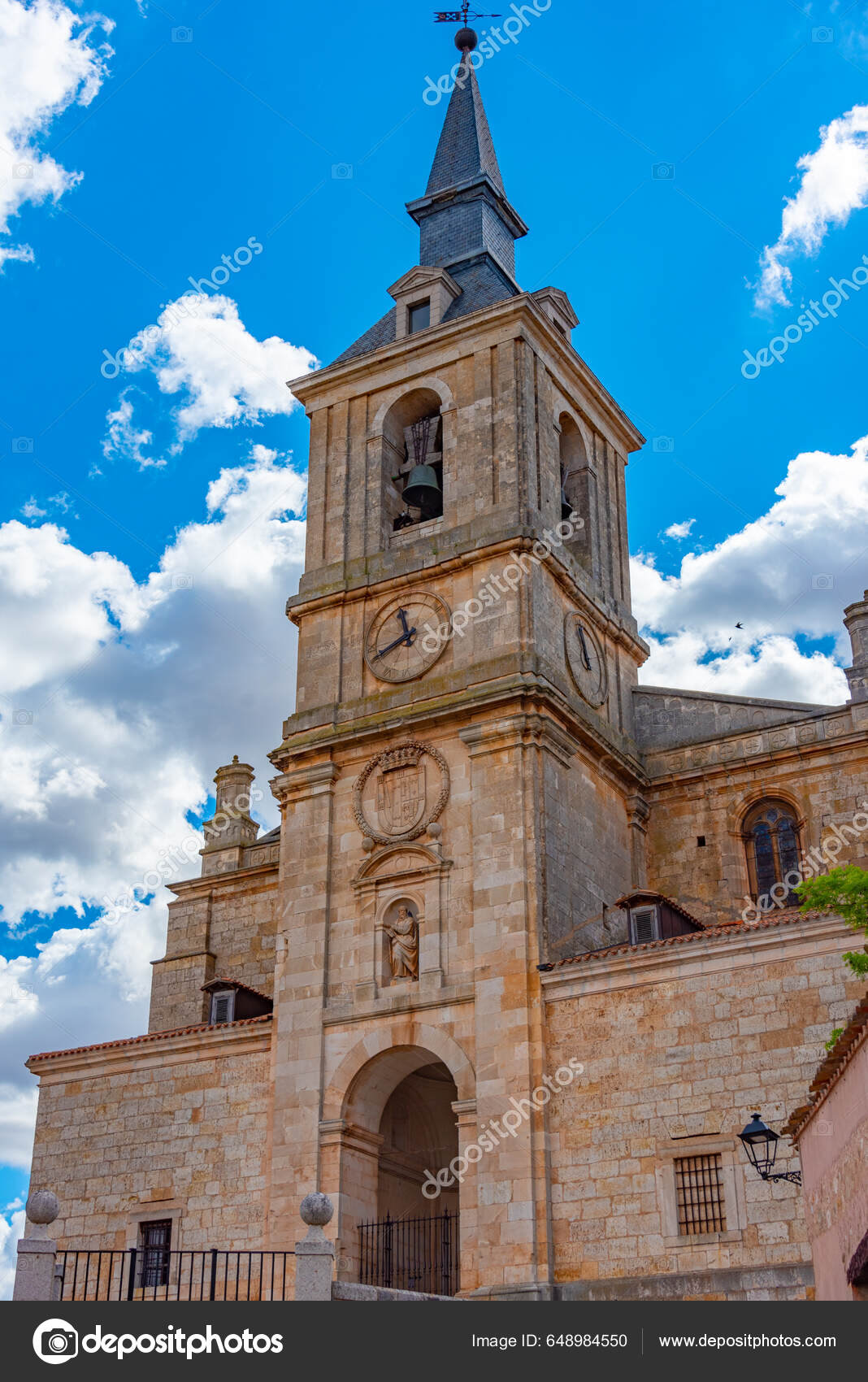 Collegiate Church San Pedro Apostol Spanish Town Lerma — Stock Photo ...