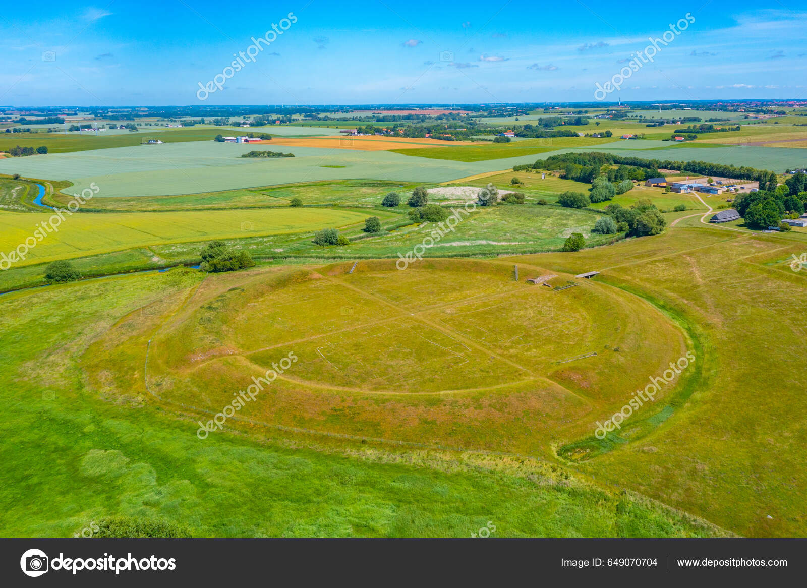 Trelleborg Viking Ring Fortress Denmark — Stock Photo © Dudlajzov ...