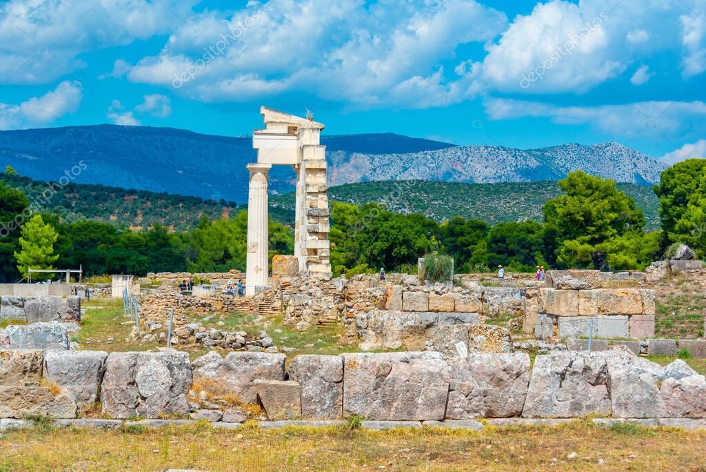 Templo de Asclepio en Epidauro en Grecia. 2023