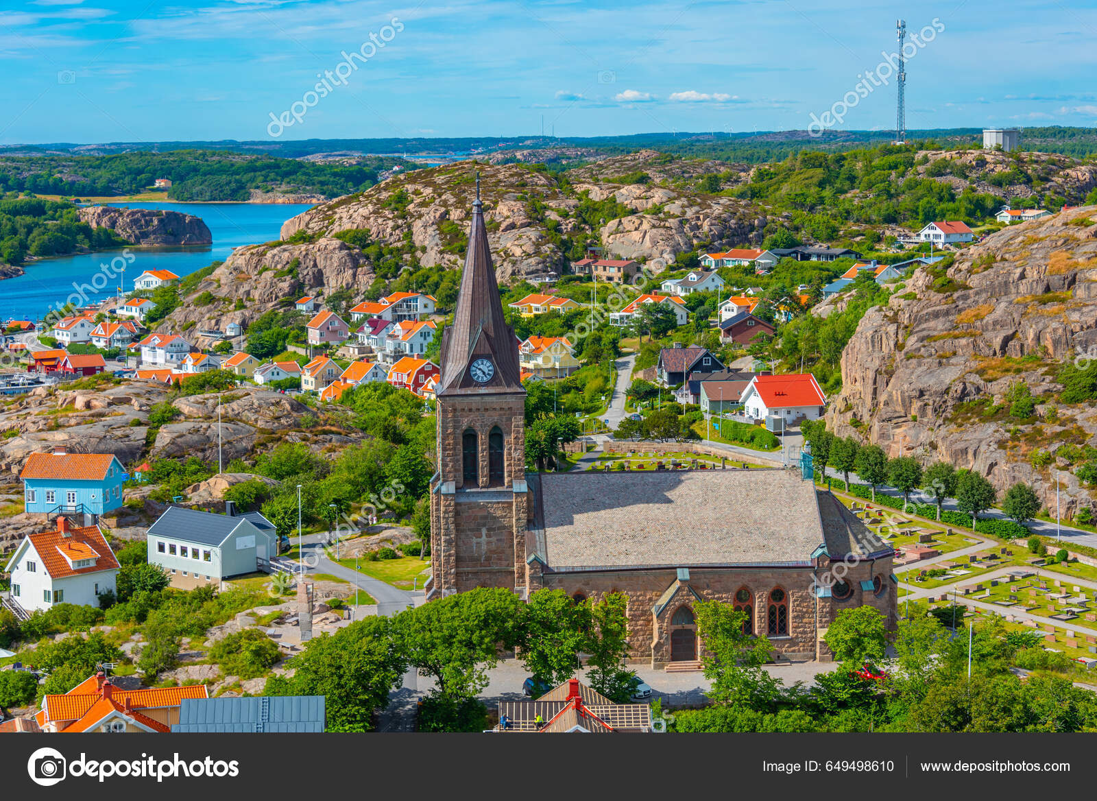 Panorama View Swedish Town Fjallbacka – Stock Editorial Photo © Dudlajzov #649498610