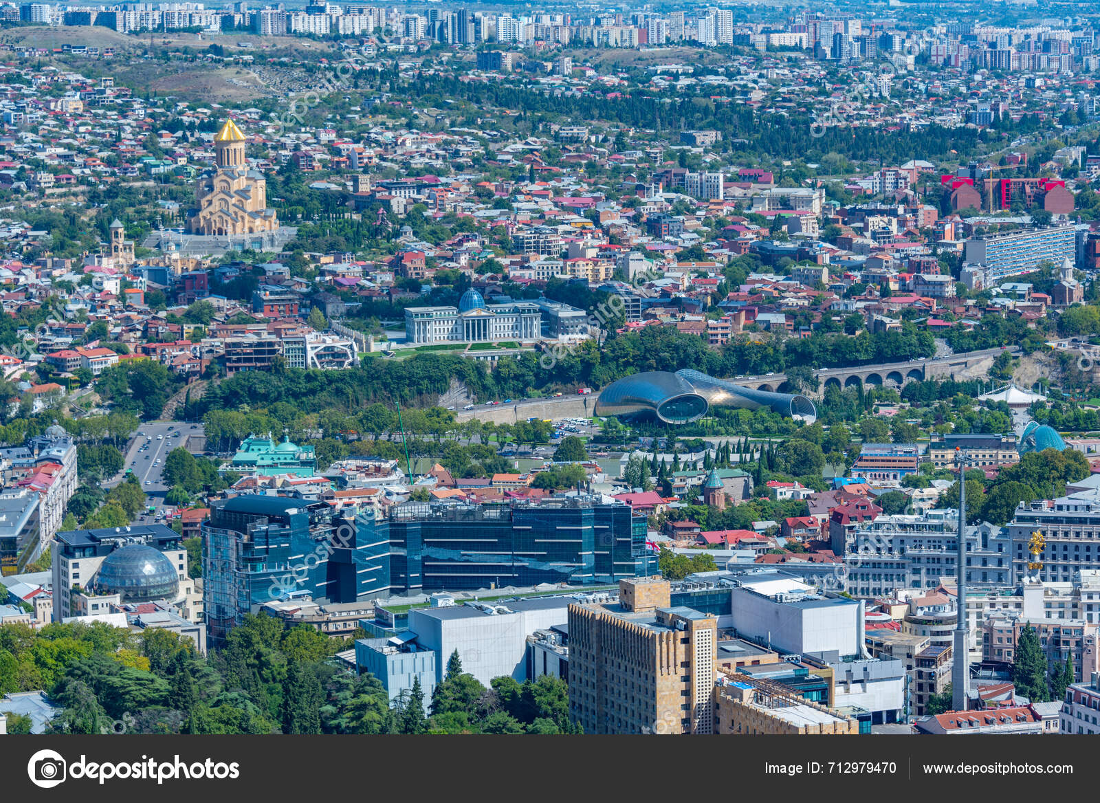 Panorama View Tbilisi Mtatsminda Hill Georgia — Stock Photo © Dudlajzov ...