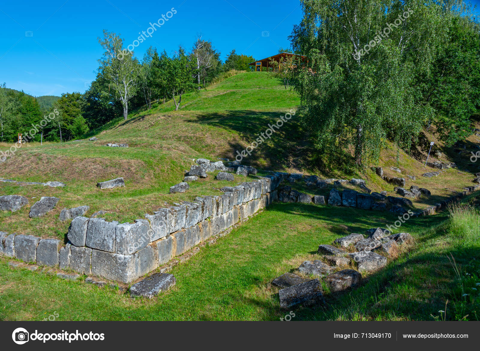 Fortaleza Daciana Costesti Las Montañas Orastie Rumania — Foto de stock ...