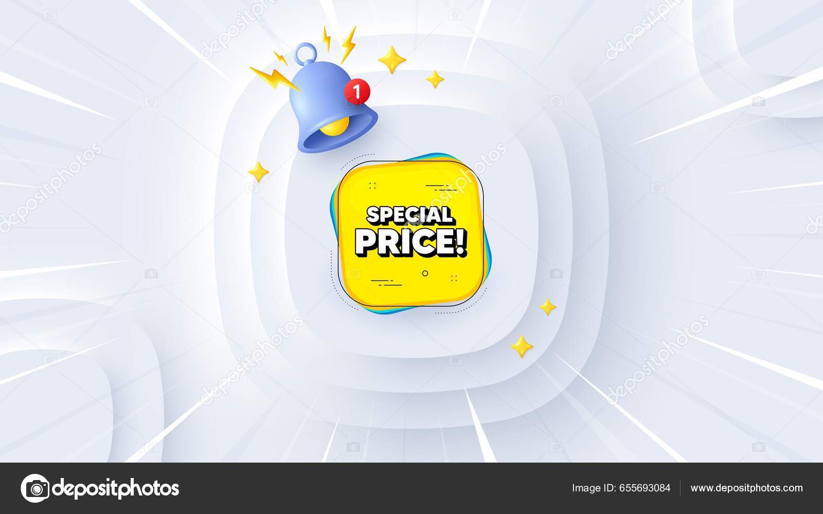 Special Price Sticker Neumorphic Offer Banner Poster Discount Banner ...